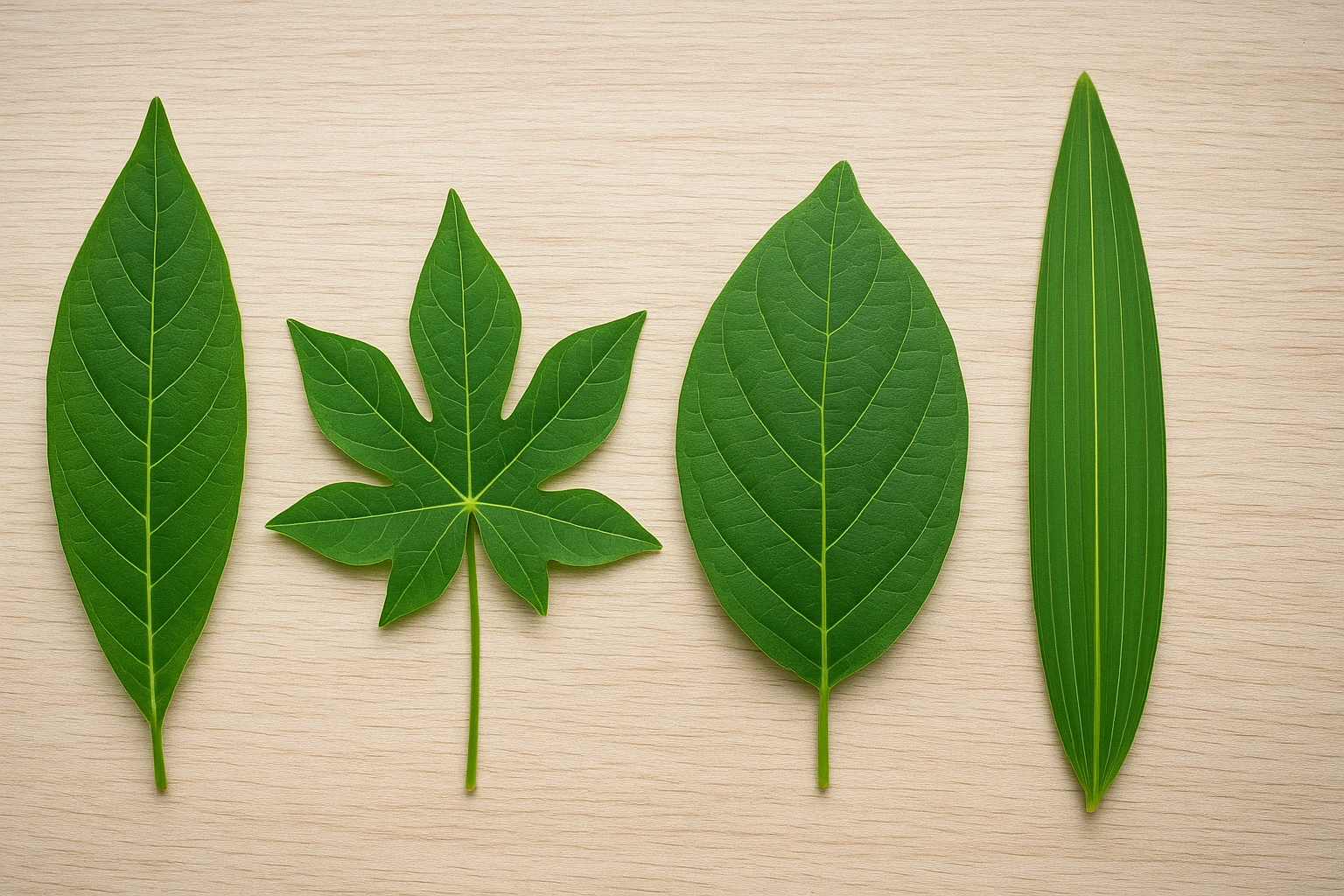 Macam-Macam Daun Berdasarkan Bentuk Tulang Daunnya